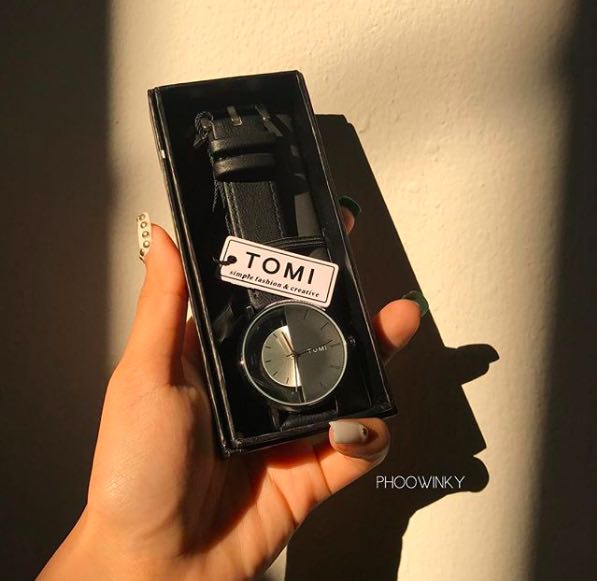 TOMI Moon – kör alakú karóra, félhold díszítéssel, férfi és női ...